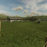FS22 Cow Barn With Pasture v1.1 - FS 22 Objects Mod Download