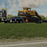 FS22 Globe 50 ton lowboy v1.0 - FS 22 Trailers Mod Download