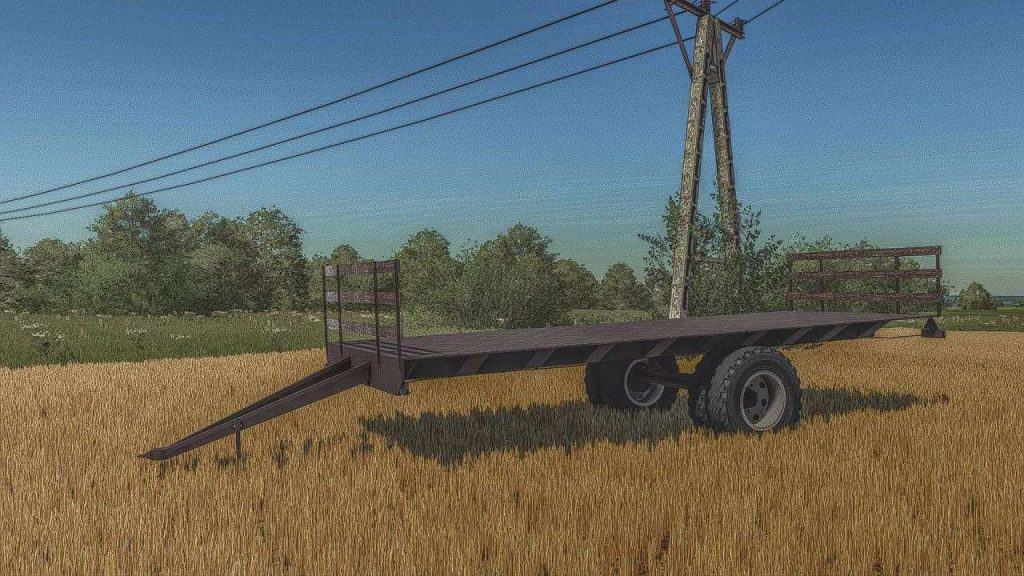 FS22 Lizard Straw Trailer v1.0 - FS 22 Trailers Mod Download