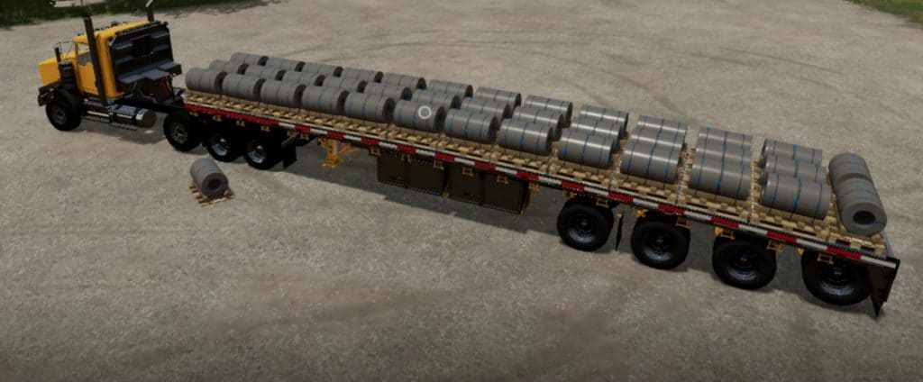FS22 Reitnour Flatbed v1.0 - FS 22 Trailers Mod Download