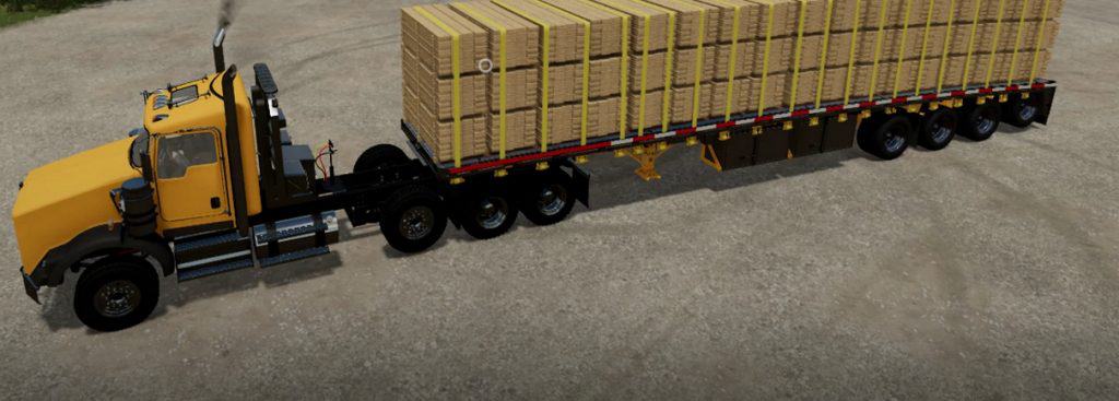 Reitnour Flatbed v1 (4) - Farming simulator 19 / 17 / 15 Mod