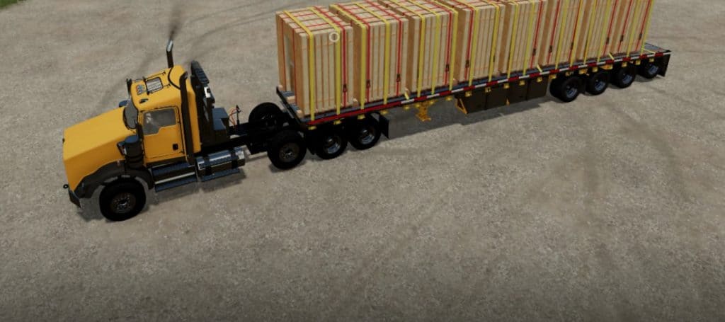 Reitnour Flatbed v1 (5) - Farming simulator 19 / 17 / 15 Mod