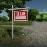 FS22 Sale Sign US v1.0 - FS 22 Objects Mod Download