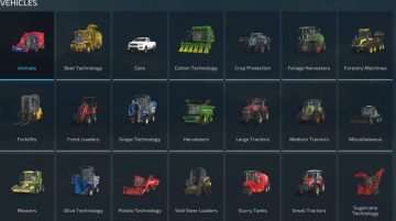 FS22 Shop Categories Sorted v1.0 - FS 22 Other Mod Download