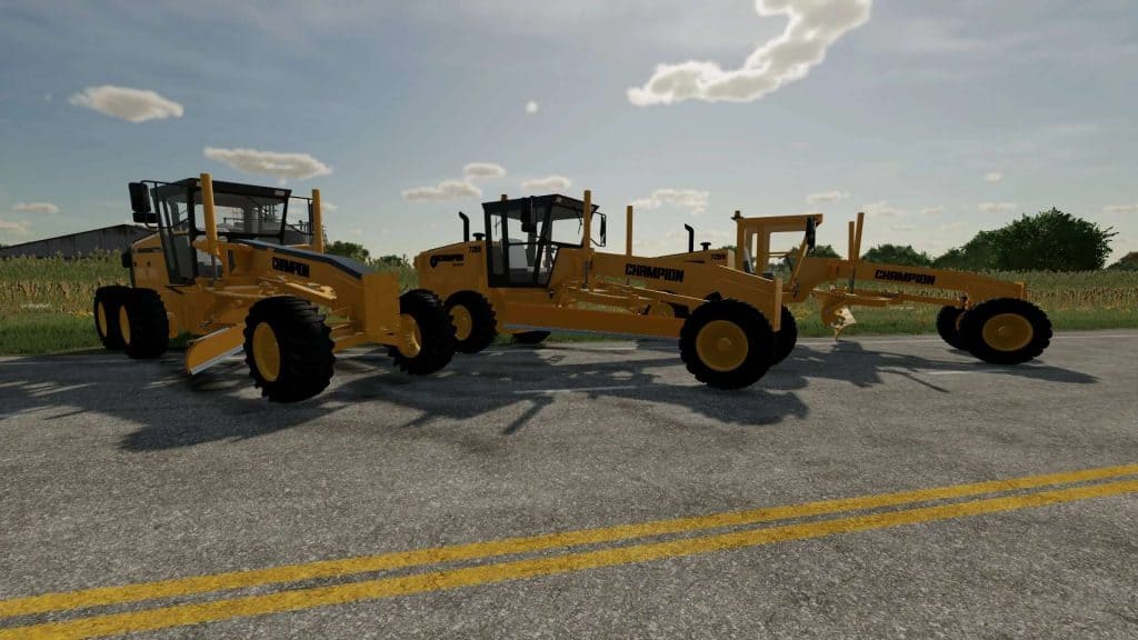 FS22 Volvo G740B-Volvo G740-Champion 740A Grader Pack v1.0 - FS 22 ...