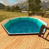 FS22 Wooden Pool Deck V1.0 - FS 22 Objects Mod Download