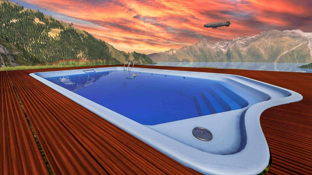 FS22 Pool Deck V1.0 - FS 22 Objects Mod Download