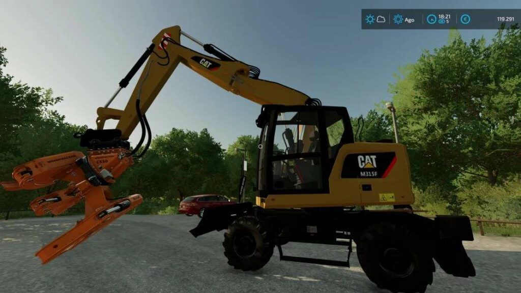 FS22 Cat 315m v1.0 - FS 22 Forklifts / Excavators Mod Download