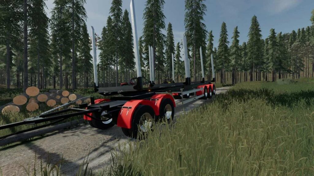 fliegl-log-trailer-v1.0-fs22-2 - Farming simulator 19 / 17 / 15 Mod