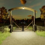 FS22 Ranch Gate v1.0 - FS 22 Objects Mod Download