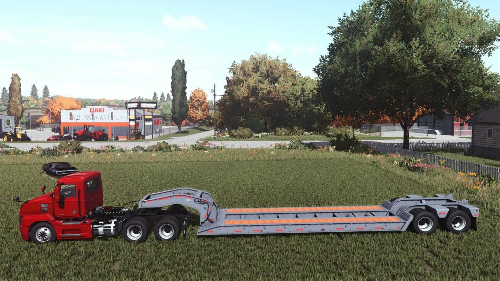 FS22 2-axle Lowboy V1 (3) - Farming simulator 19 / 17 / 15 Mod