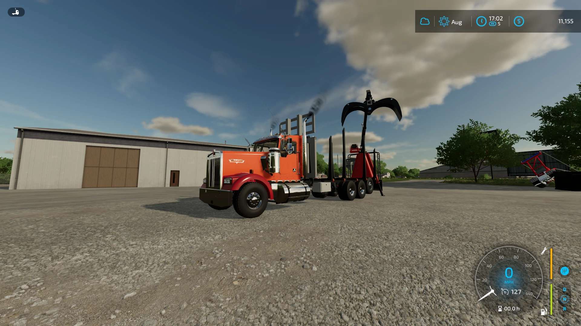 FS22 Kenworth w900 log truck V1.0 - FS 22 Trucks Mod Download