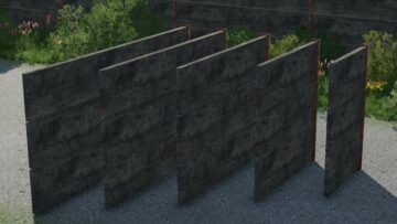 FS22 Concrete Wall Prefab v1.0 (6) - Farming simulator 19 / 17 / 15 Mod