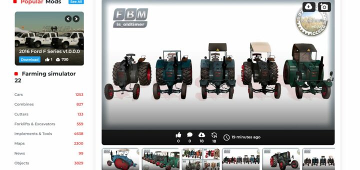 FS22 Lanz Bulldog HR8 v1 (6) - Farming simulator 19 / 17 / 15 Mod