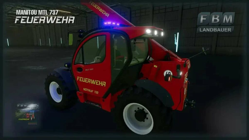FS22 MTL737 FEUERWEHR v1 (5) - Farming simulator 19 / 17 / 15 Mod