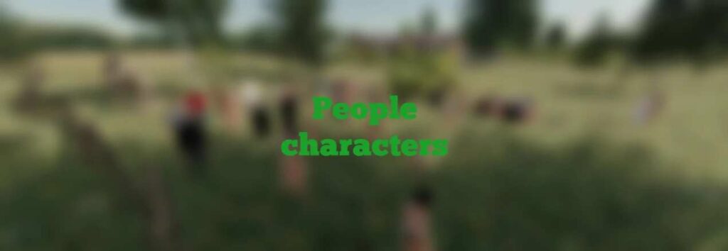 FS22 People characters v1.0 - FS 22 Objects Mod Download