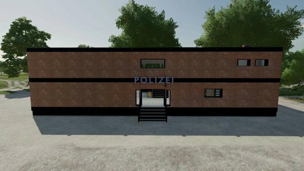 FS22 Police station v1.0 - FS 22 Objects Mod Download