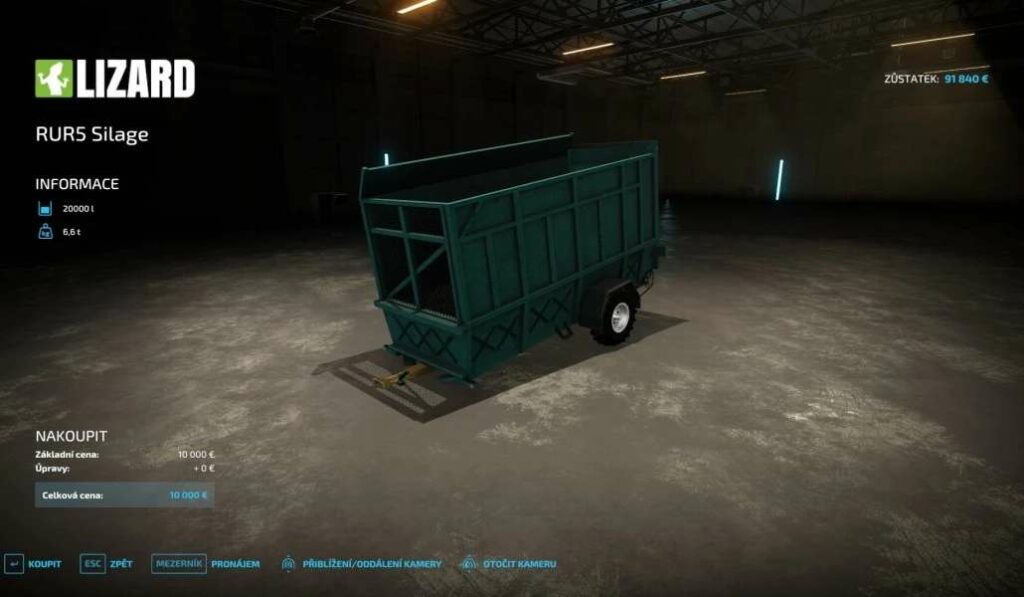 FS22 RUR 5 Silage v1.0 - FS 22 Trailers Mod Download