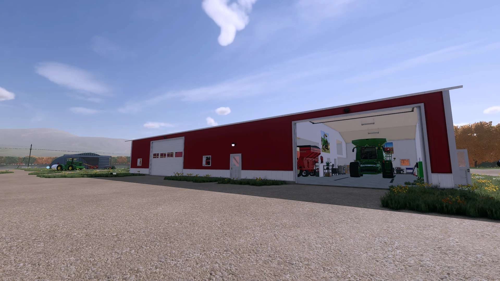 FS22 56×96 Machine shop pack v1.0 - FS 22 Objects Mod Download