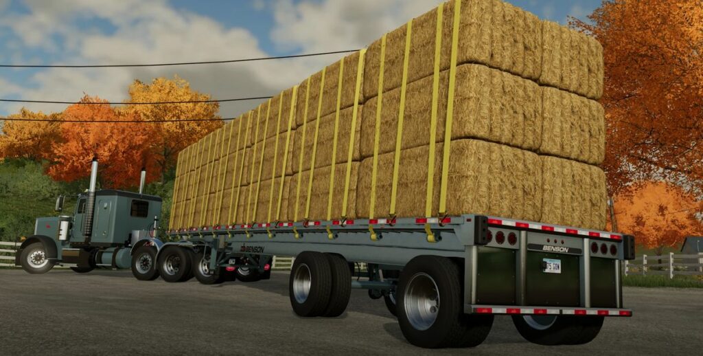 FS22 Benson 48ft Flatbed trailer Autoload v1.0.0 (4) - Farming ...