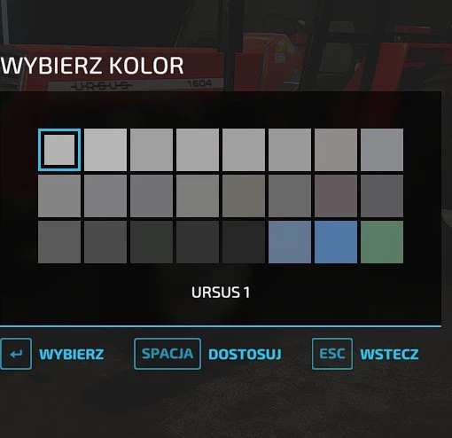 FS22 Colors for type Ursus v1 (3) - Farming simulator 19 / 17 / 15 Mod
