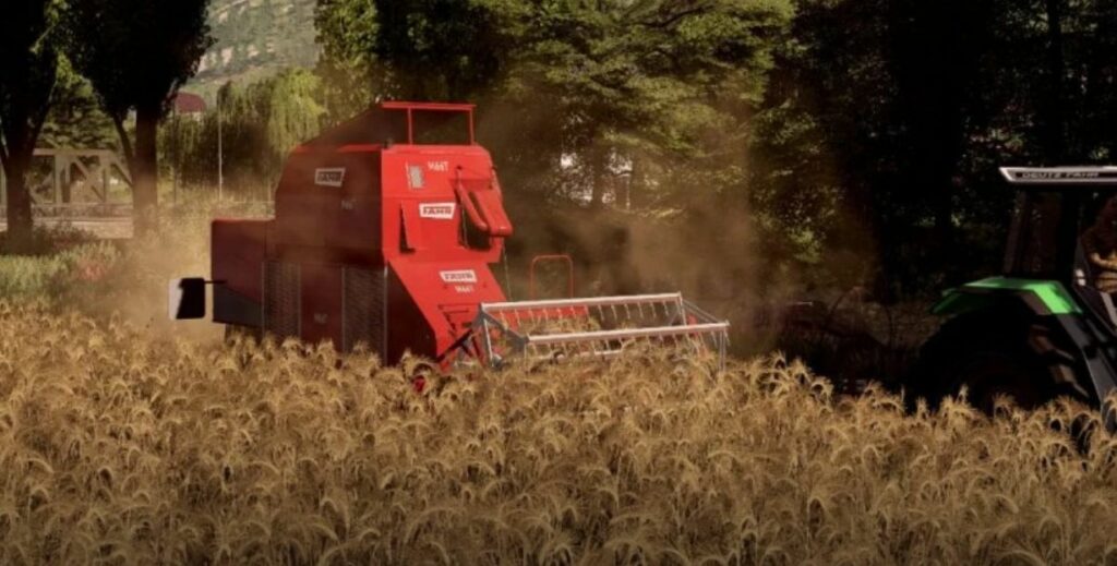 FS22 Fahr M66T Trailed Combine v1.0 - FS 22 Combines Mod Download