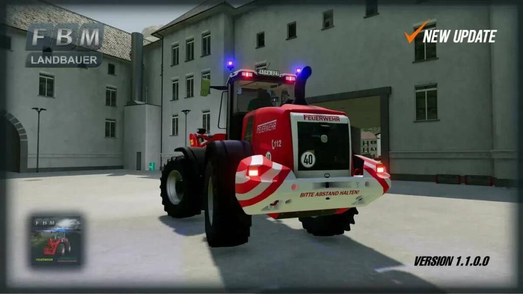 FS22 Fire Brigade Wheel Loader v1 (1) - Farming simulator 19 / 17 / 15 Mod
