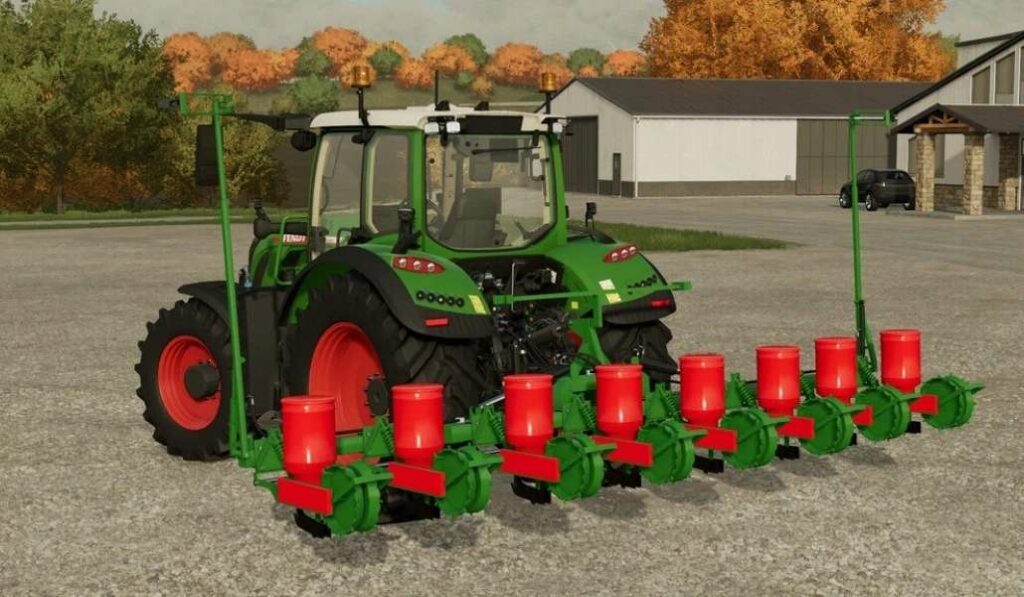 FS22 Lizard Planter 8p Seeder V1.0 - FS 22 Implements & Tools Mod Download