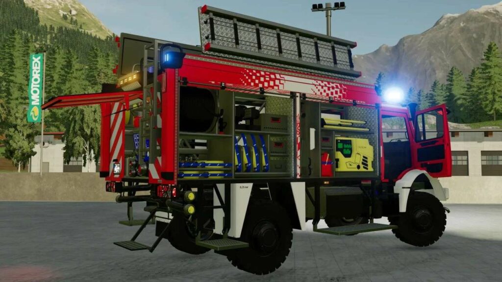 FS22 Schlingmann Unimog TLF3000 v1 (1) - Farming simulator 19 / 17 / 15 Mod