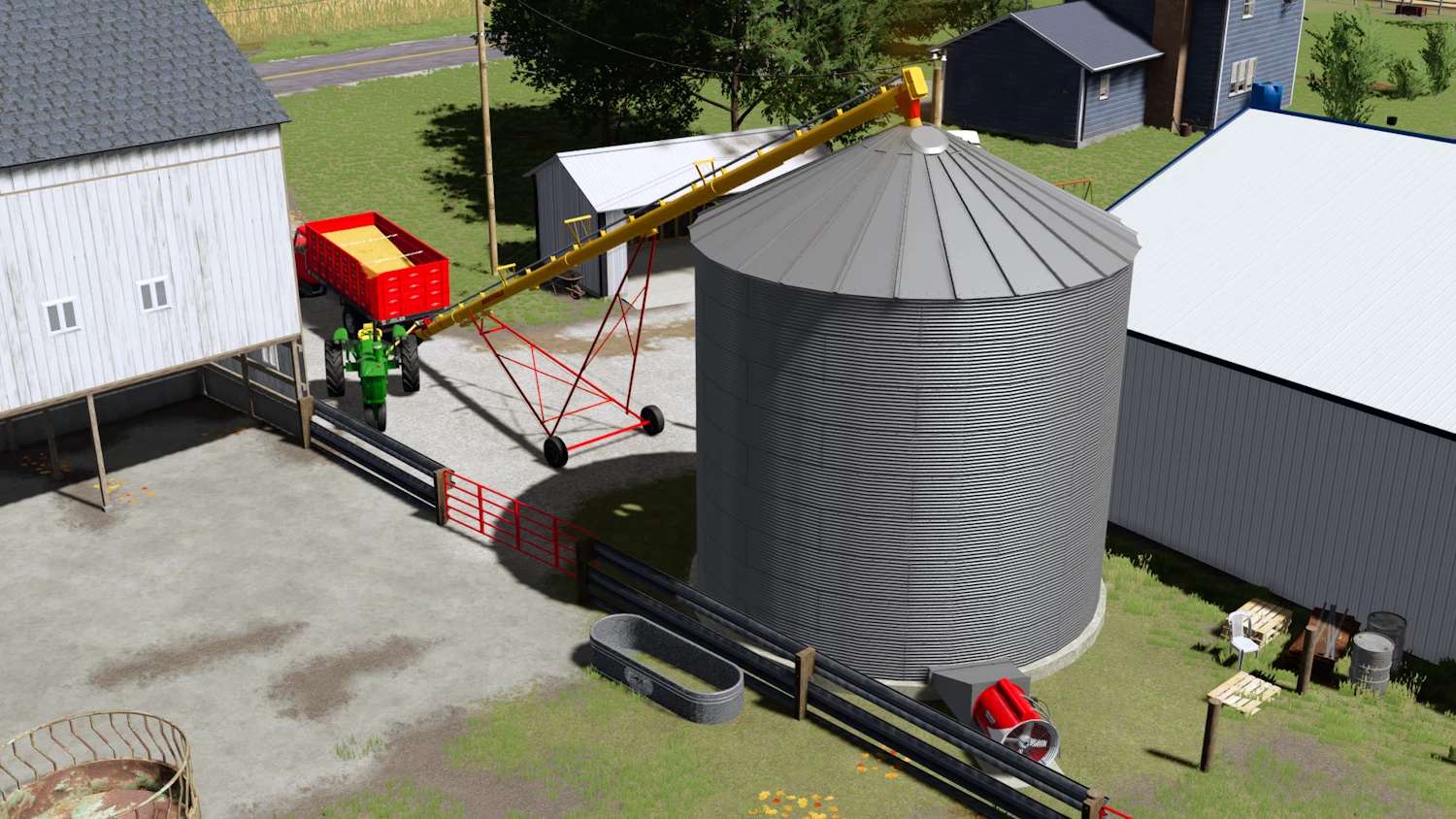FS22 24 – 27 Grain Bins v1 (1) - Farming simulator 19 / 17 / 15 Mod