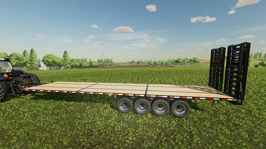 FS22 40′ Lizard Flatbed Autoloading Bale Trailer v1.0.0.1 - FS 22 ...