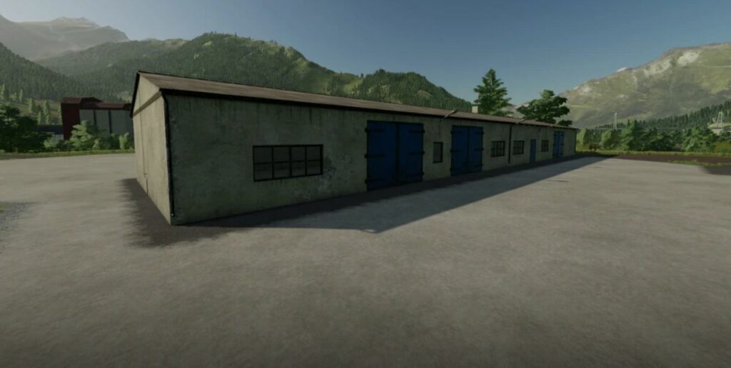 FS22 Big Old Garage v1 (5) - Farming simulator 19 / 17 / 15 Mod