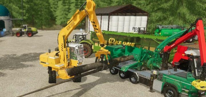 Farming Simulator 22 Forklifts, Excavators Mods | FS22 Forklifts ...