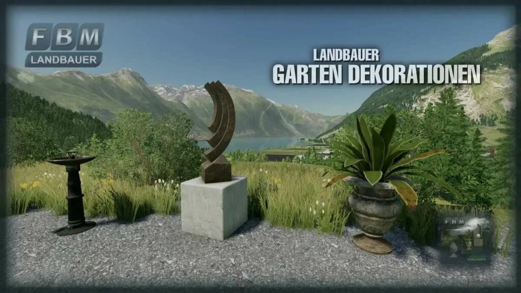 FS22 Garden Decorations v1 (1) - Farming simulator 19 / 17 / 15 Mod