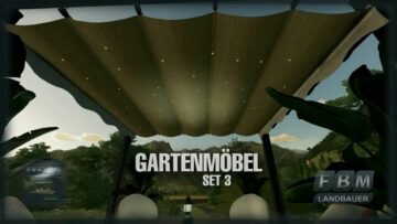 FS22 Garden Furniture Set 3 v1.0 (3) - Farming simulator 19 / 17 / 15 Mod