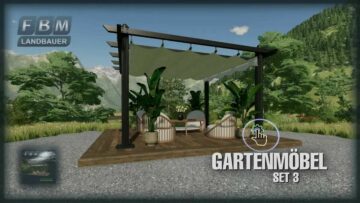 FS22 Garden Furniture Set 3 v1.0 (8) - Farming simulator 19 / 17 / 15 Mod