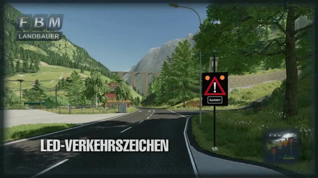 FS22 LED Verkehrszeichen v1 (5) - Farming simulator 19 / 17 / 15 Mod