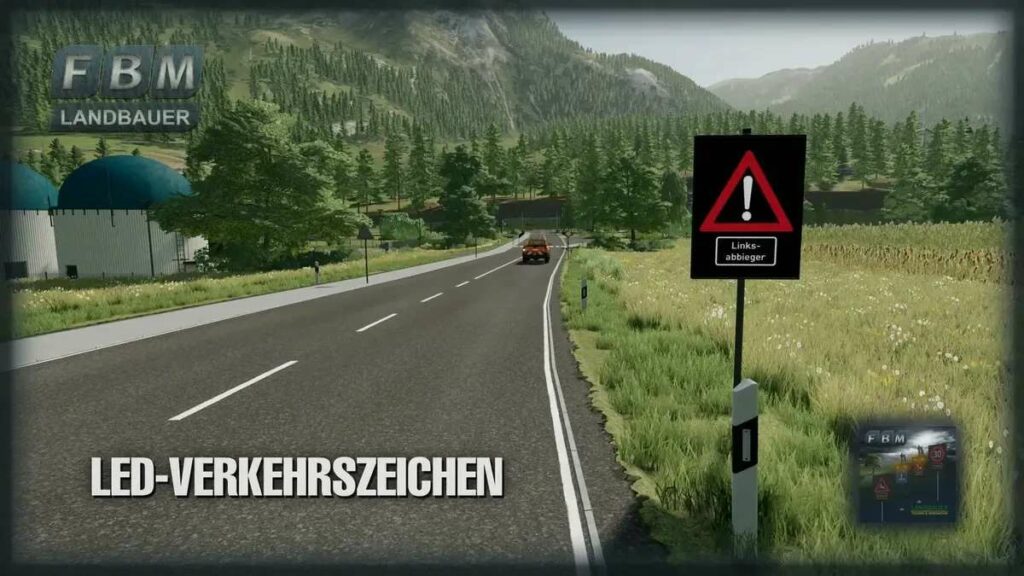 FS22 LED Verkehrszeichen v1 (6) - Farming simulator 19 / 17 / 15 Mod