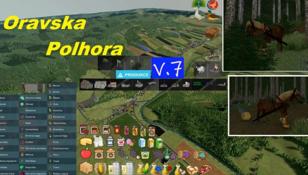 FS22 Map Oravska Polhora 4x v7.0 - FS 22 Maps Mod Download