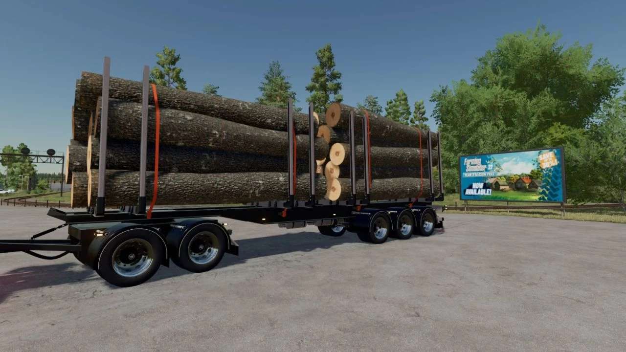FS22 Närko Timber Trailer v1.0 - FS 22 Trailers Mod Download