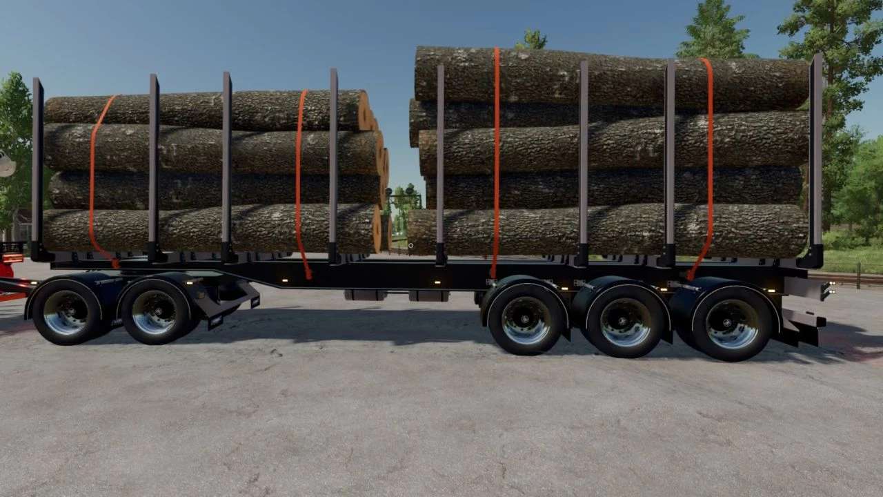 FS22 Närko Timber Trailer v1.0.0 (5) - Farming simulator 19 / 17 / 15 Mod