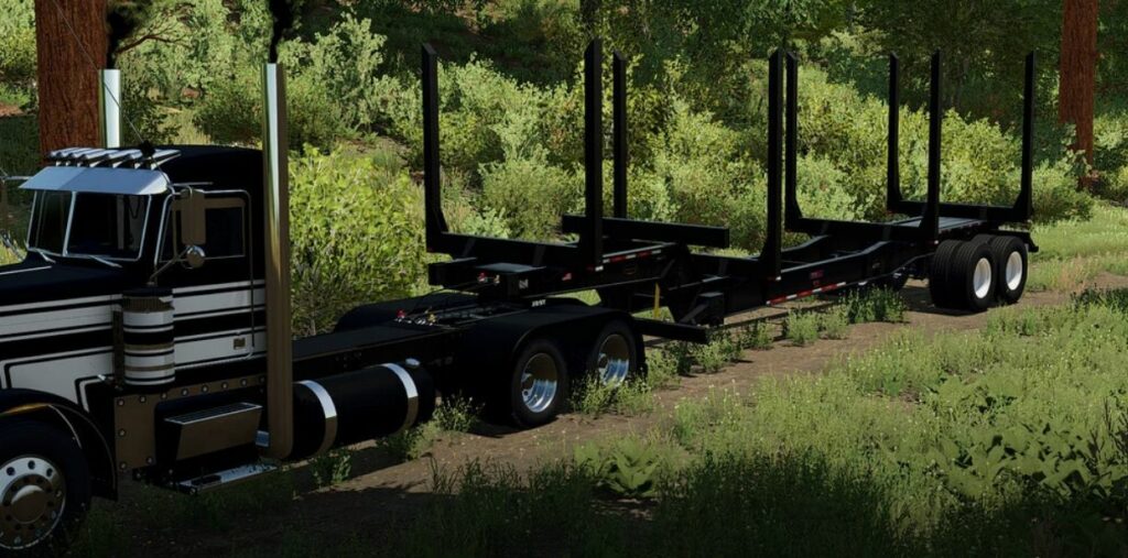 FS22 Pitts Log Trailer Pack v1.0.0 (3) - Farming simulator 19 / 17 / 15 Mod