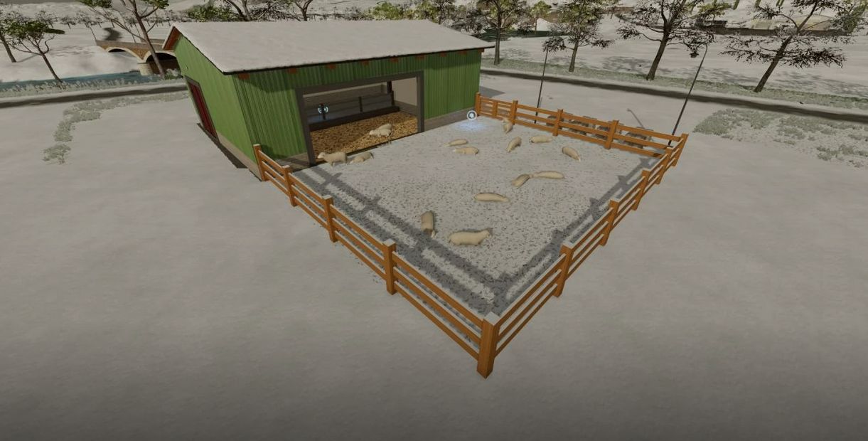 FS22 Sheep Barn v1 (3) - Farming simulator 19 / 17 / 15 Mod