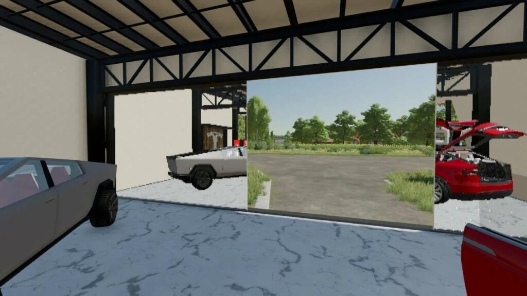 FS22 Showroom Tesla v1 (1) - Farming simulator 19 / 17 / 15 Mod