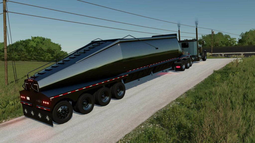 FS22 Beall Bullet Quad Axle Belly Dump v1.0 - FS 22 Trailers Mod Download