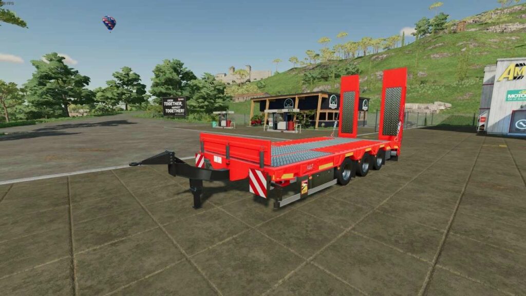 FS22 LOUAULT heavy equipment carrier v1.0.0.1 - FS 22 Trailers Mod Download