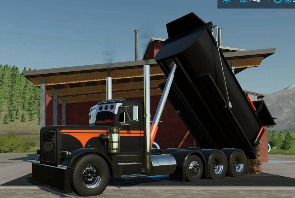 FS22 Pete 359 dump v1.0 - FS 22 Trucks Mod Download