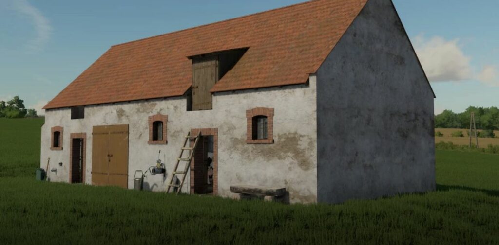 FS22 Small Cowshed v1.0 - FS 22 Objects Mod Download