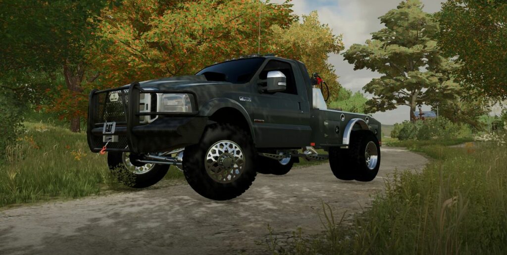 FS22 Ford F550 Flatbed v1.1 - FS 22 Cars Mod Download