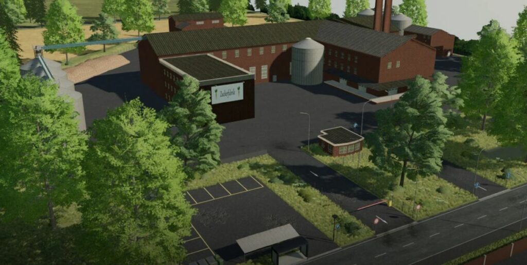 FS22 Sugar Factory v1.0 - FS 22 Prefab Mod Download
